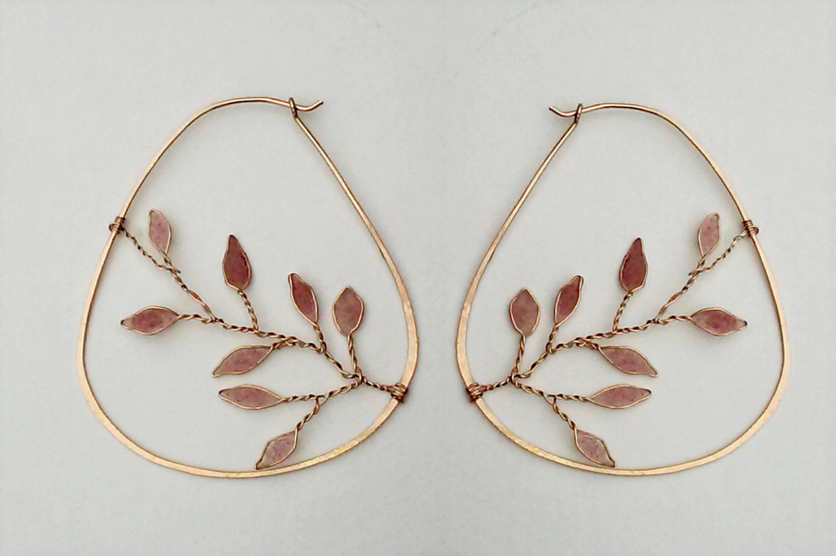 Branching Out Fan Hoops – Kuumba Recasner Jewelry