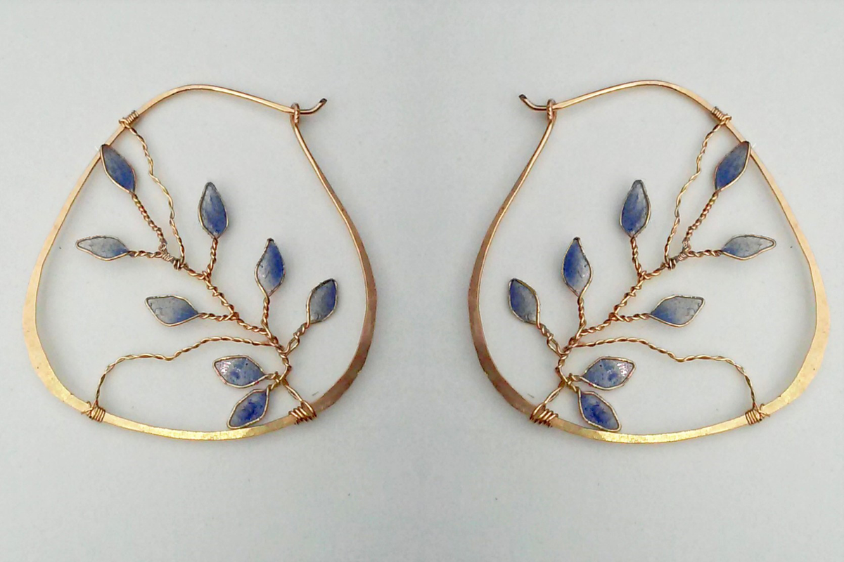 Branching Out Fan Hoops – Kuumba Recasner Jewelry